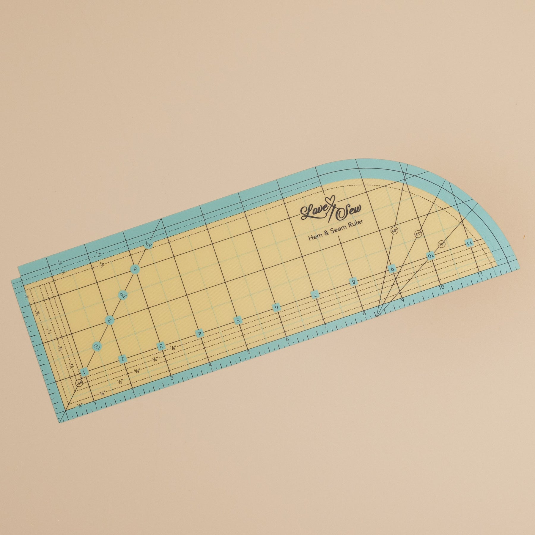 Heat Resistant Seam and Hem Ruler