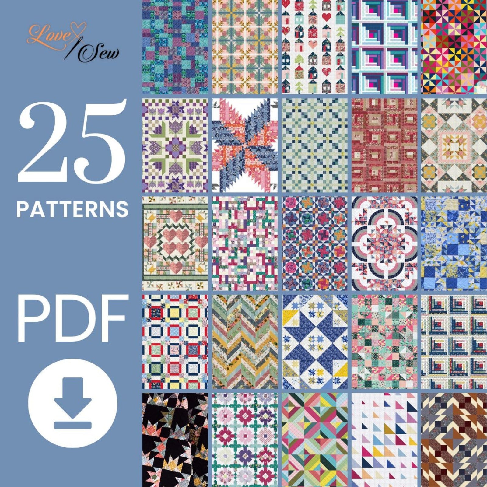Love Sew Quilt Pattern Collection Sale