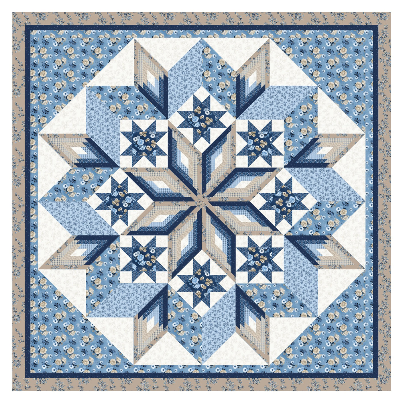 Ferris Wheel - Quilt Kit - Bellflower (94" x 94")