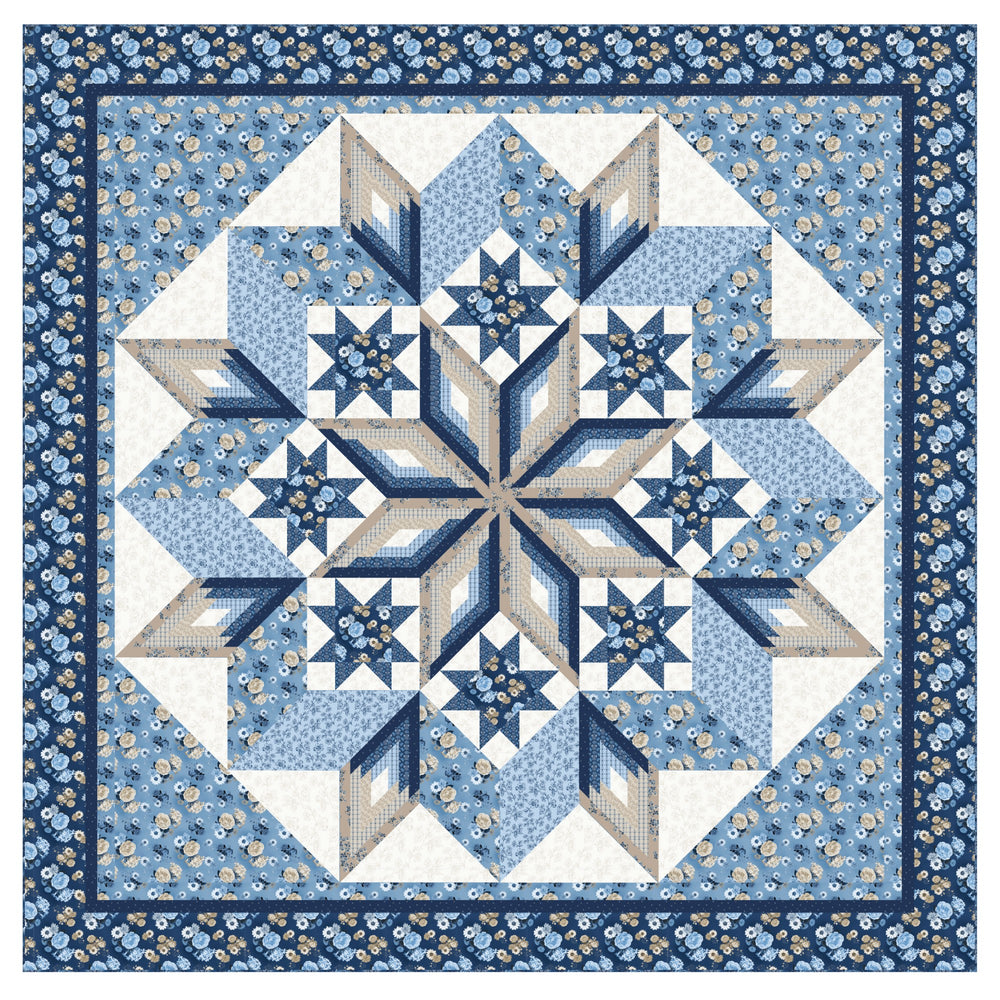 King Size Ferris Wheel - Quilt Kit - Bellflower (113" x 113")