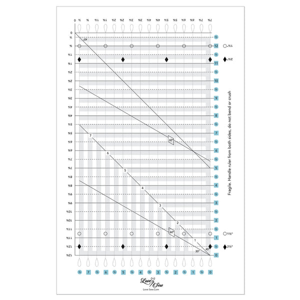 Love Sew Slotted Rulers