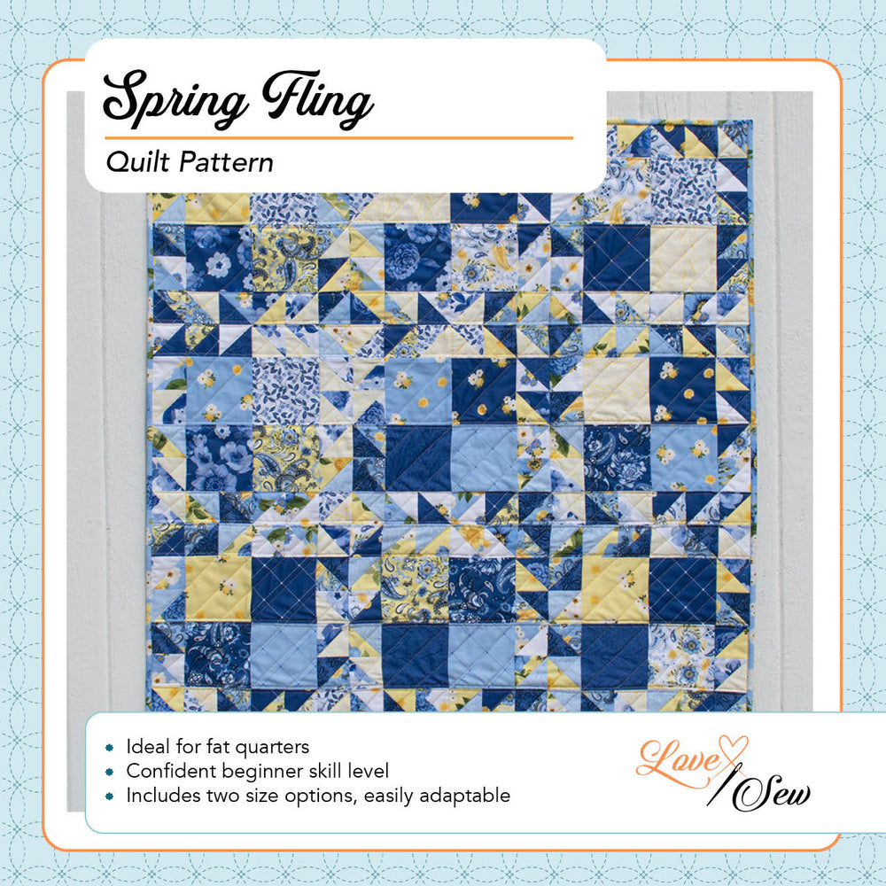 Spring Fling - Quilt Kit - Sunshine Blooms (56" X 70")