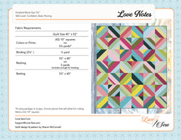Love Notes Quilt Pattern – Love Sew